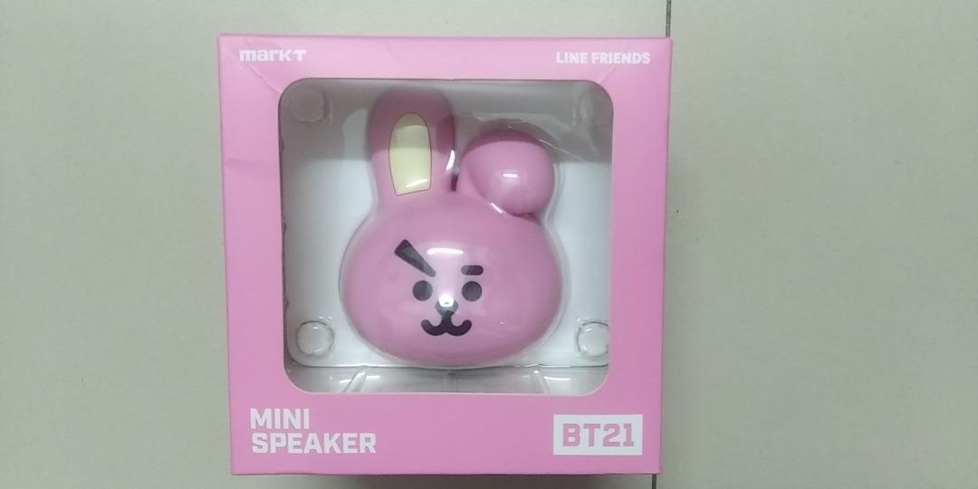Official BTS BT21 Cooky Bluetooth Speaker with Charging Cable, Audio ...