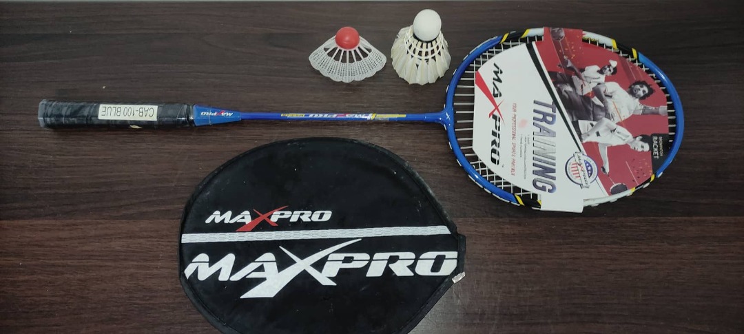 ORIGINAL MAXPRO BADMINTON RACKET, Health & Nutrition, Health ...