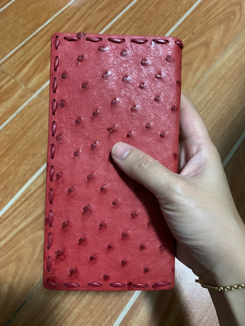 Ostrich long wallet, Women's Fashion, Bags & Wallets, Wallets & Card ...