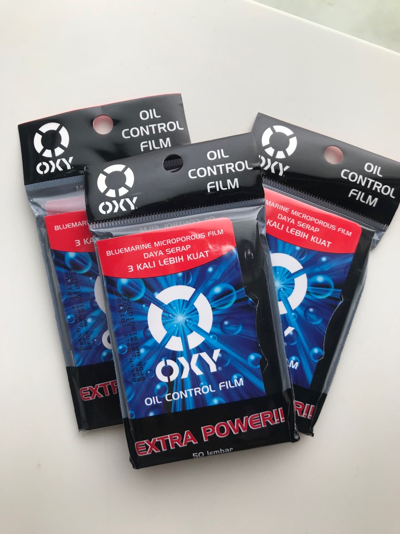 oxy oil control film face paper kertas minyak, Kesehatan & Kecantikan ...