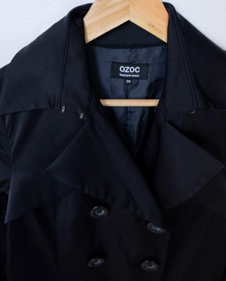 Ozoc Double Breasted Trenchcoat., Women's Fashion, Coats, Jackets and Outerwear on Carousell