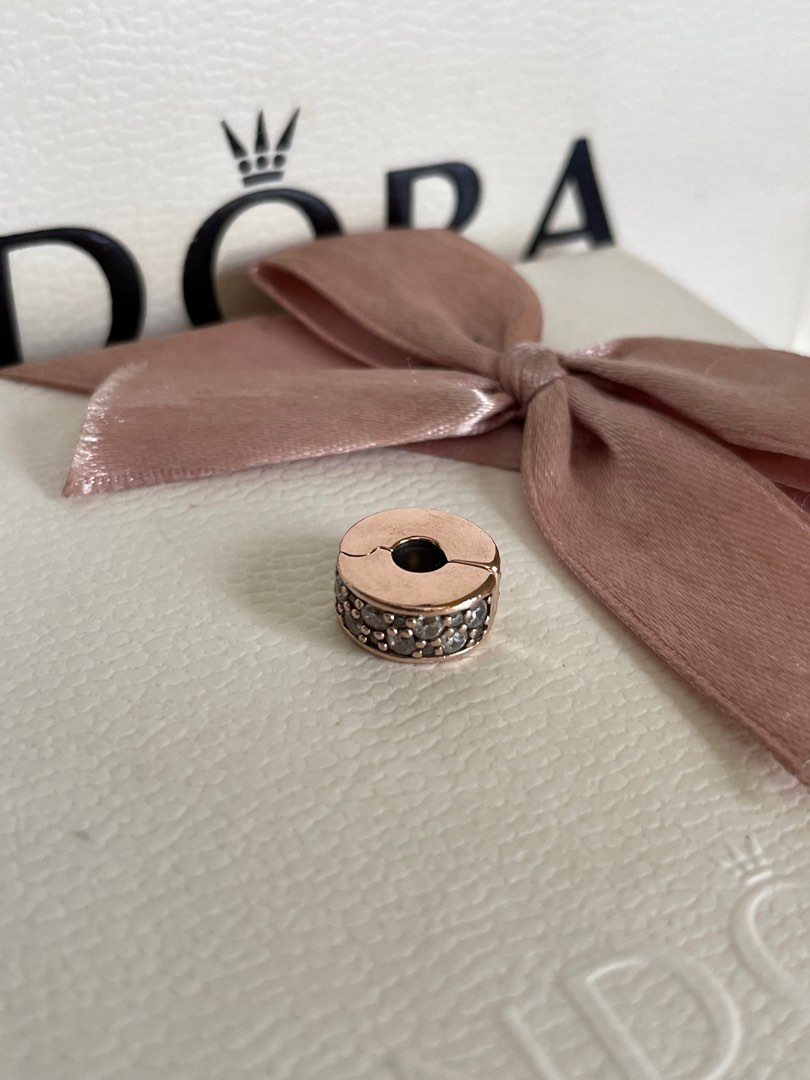 Pandora Rosegold spacer clip, Women's Fashion, Jewelry & Organizers ...