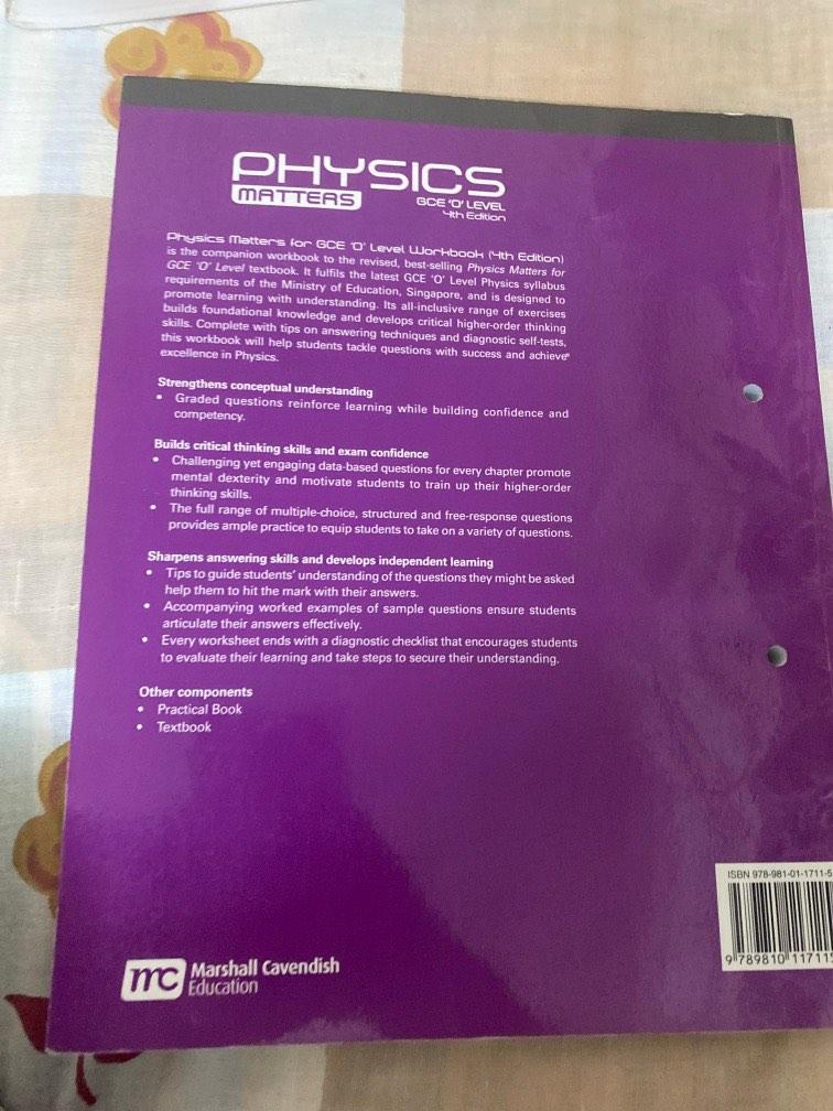 Physics Matters GCE O LEVEL (Workbook), Hobbies & Toys, Books ...