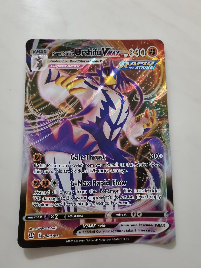 Pokemon Card VMAX Rapid Strike Urshifu HP 330, Hobbies & Toys, Toys ...