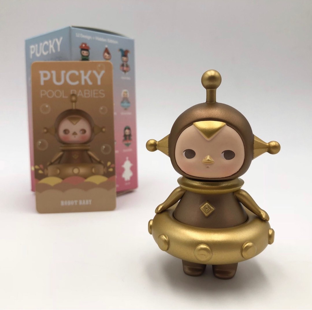 POPMART Pucky Pool Babies - Secret Robot, Hobbies & Toys, Toys & Games ...