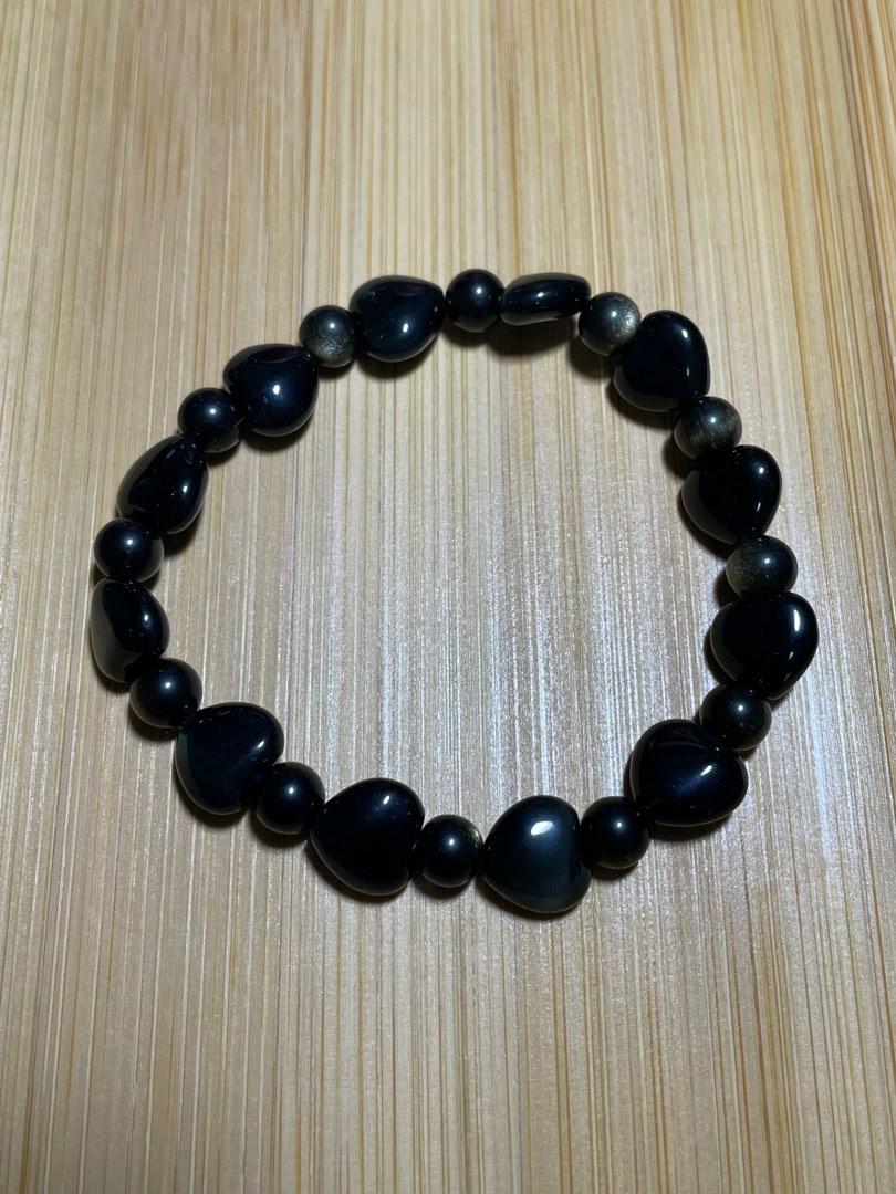 Rainbow obsidian bracelet, Women's Fashion, Jewelry & Organisers ...