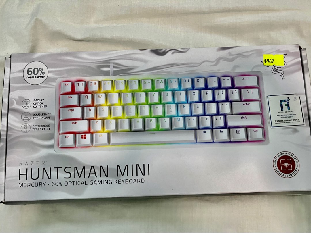 Razer Huntsman Mini Linear Optical Switch RGB, 電腦＆科技, 電腦周邊及配件, 電腦鍵盤及相關 ...