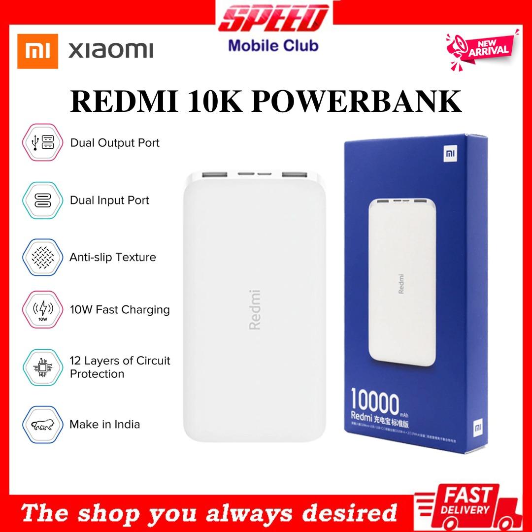 Redmi 10000mAh Fast Charging Slim Lithium Polymer Power Bank (Black ...