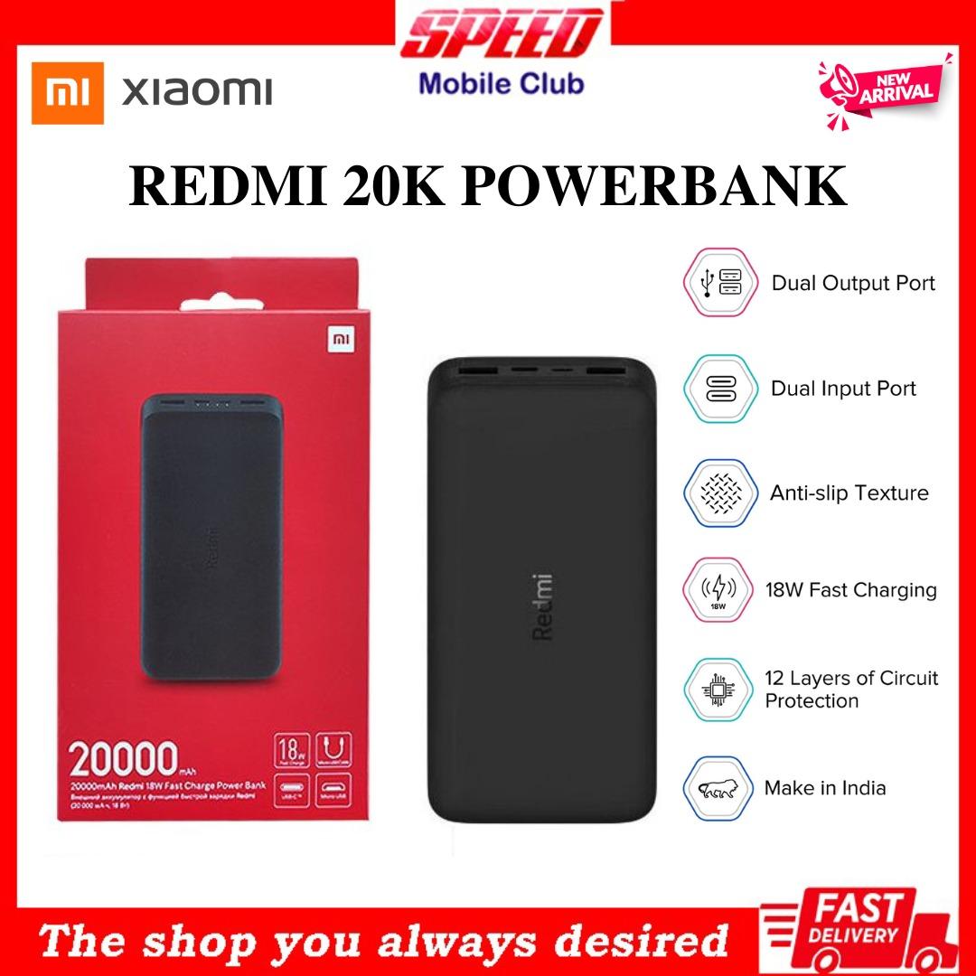 Redmi 20000mAh Power Bank | Li-Polymer| 18W Fast Power Delivery ...