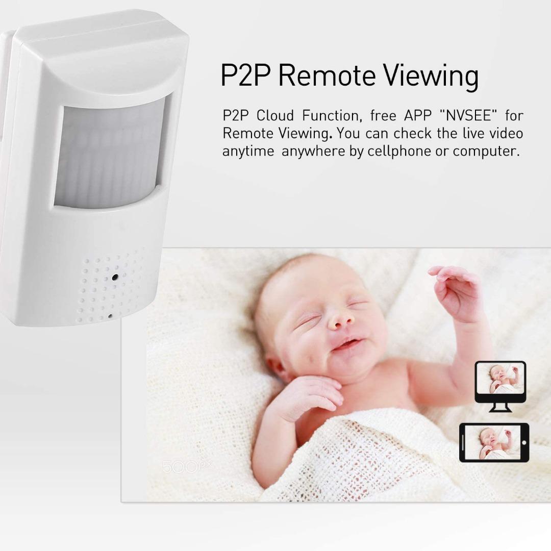 Revotech HD 3MP PIR IP Camera, Indoor Security Camera 3.7mm Pinhole ...