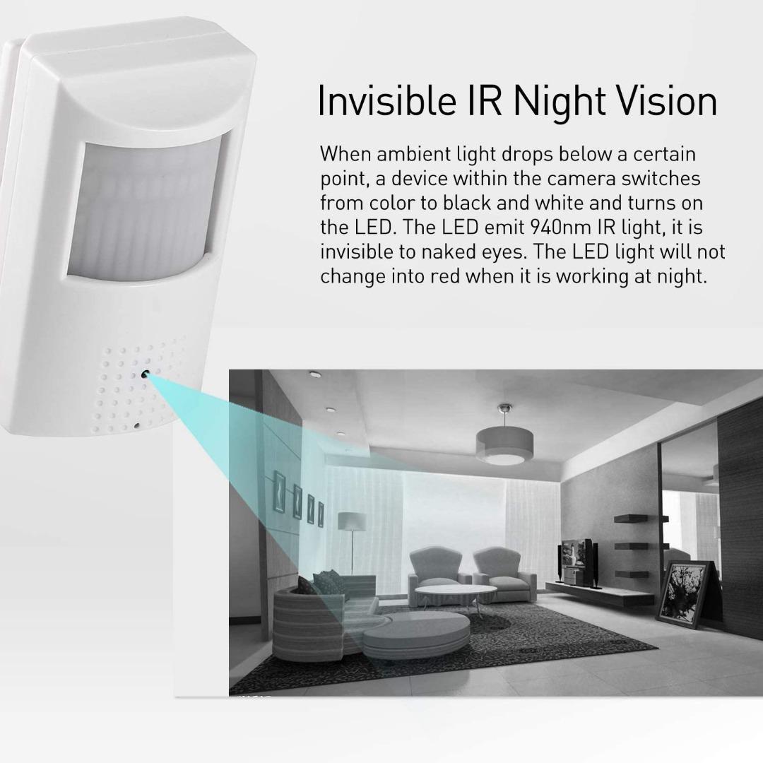 Revotech HD 3MP PIR IP Camera, Indoor Security Camera 3.7mm Pinhole ...