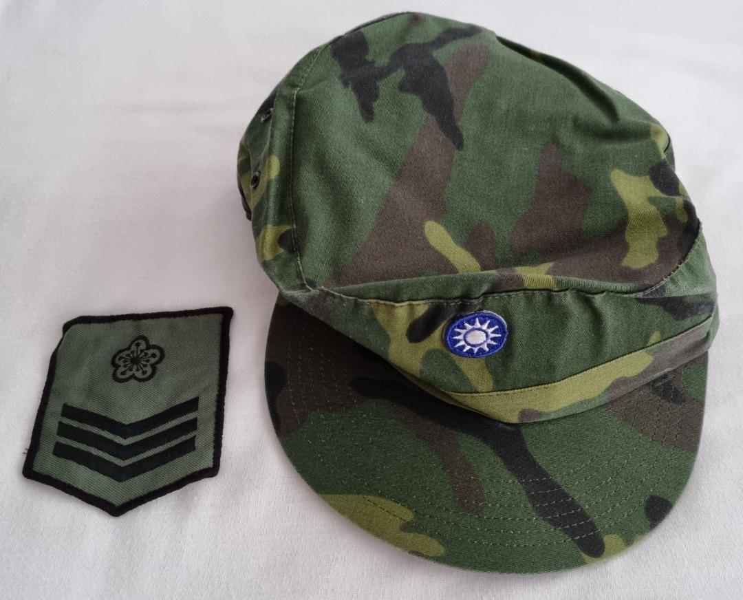 ROC Army Camo Cap with Rank Insignia of Senior Private, Hobbies & Toys ...