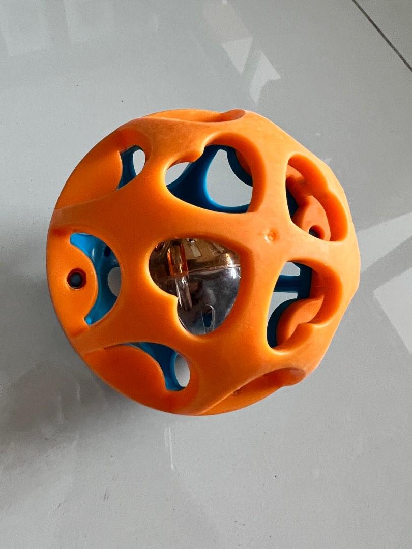 Rubber ball with bell inside, Babies & Kids, Infant Playtime on Carousell