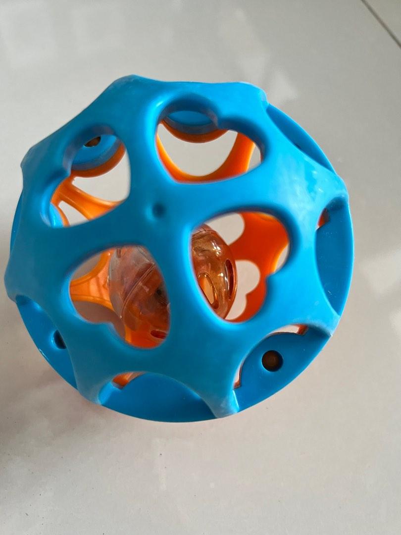 Rubber ball with bell inside, Babies & Kids, Infant Playtime on Carousell