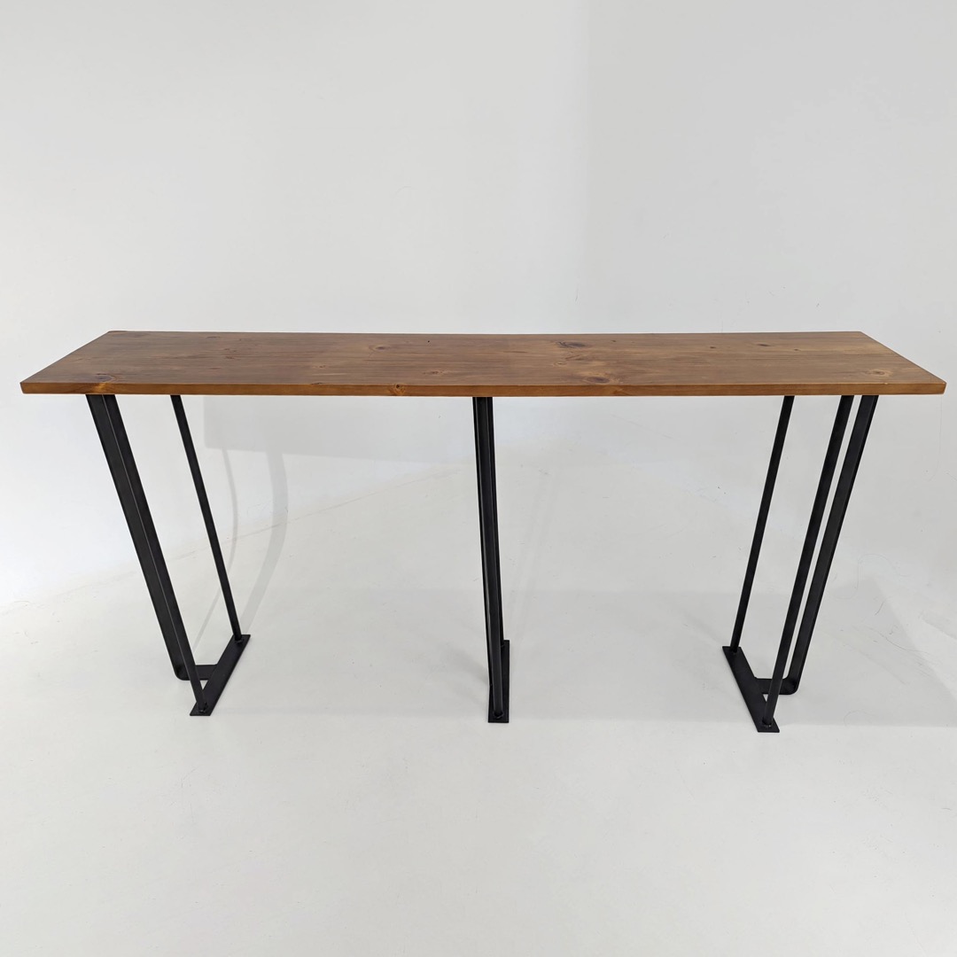 Rustic Industrial Wood Bar Counter Table / High Table Console ...