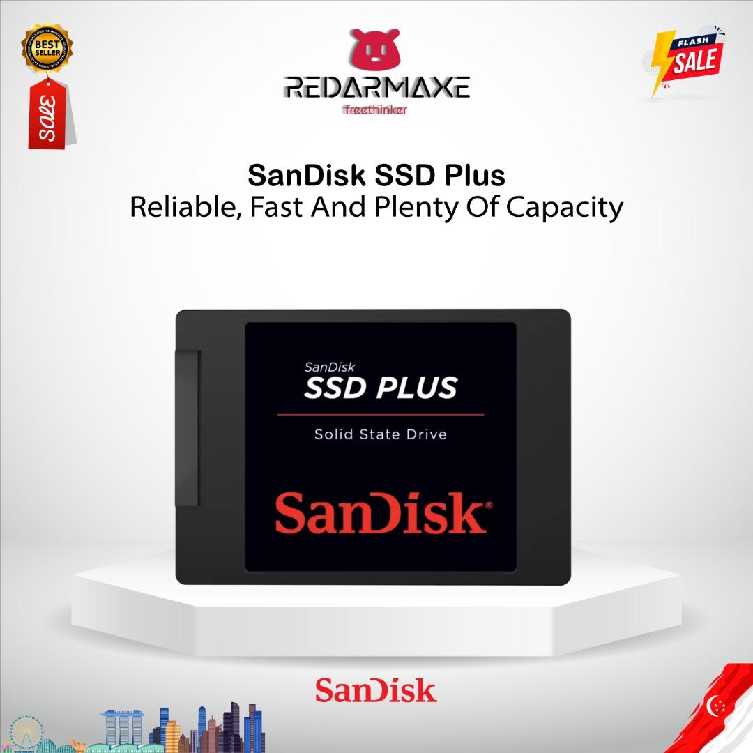 SanDisk SSD PLUS 1TB 2.5" SATA SDSSDA, Computers & Tech, Parts ...
