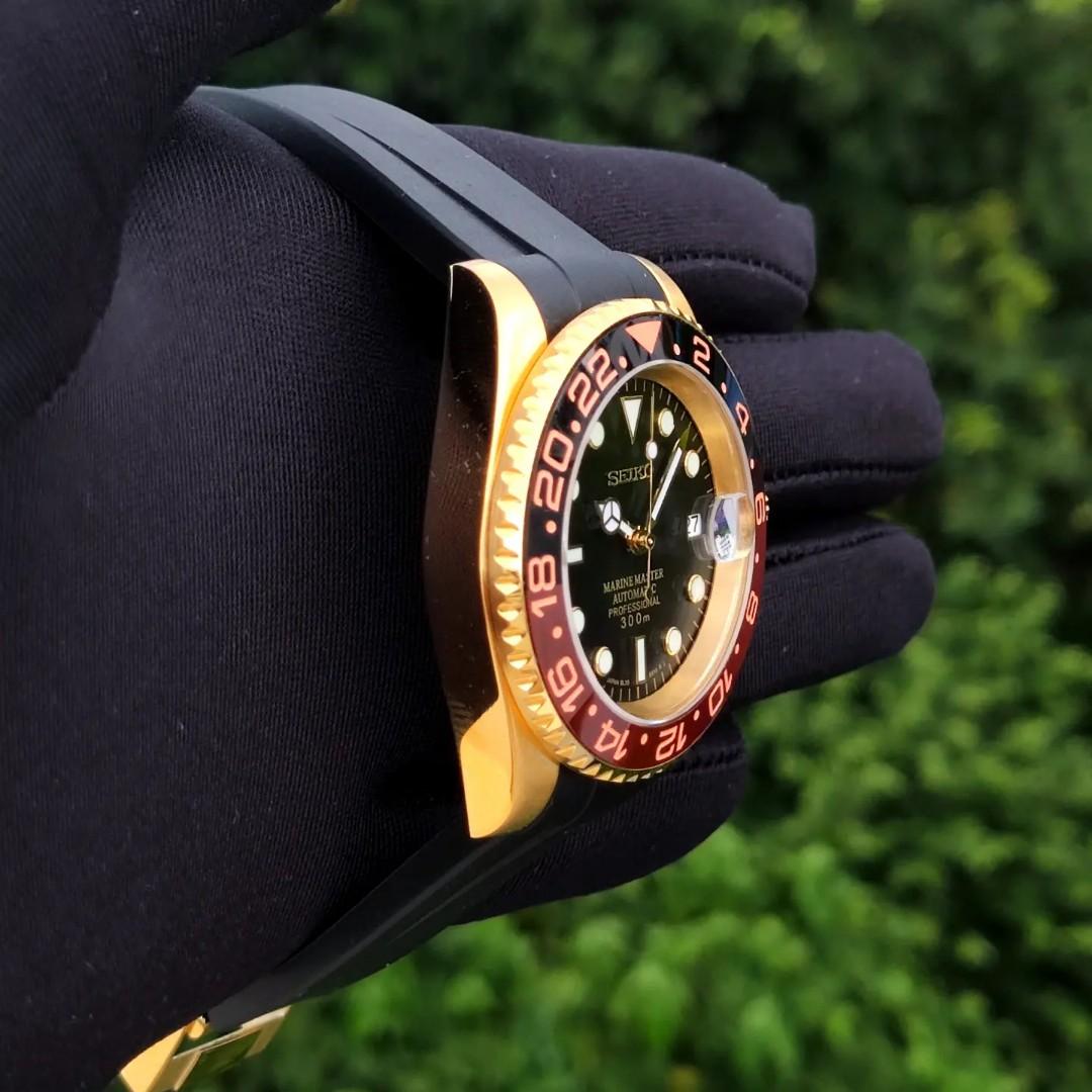 Seikolex Gold Rootbeer Mod, Men's Fashion, Watches & Accessories ...