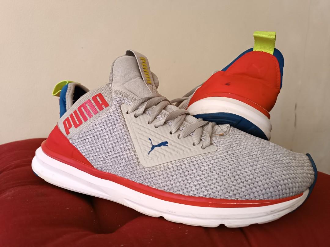 SEPATU PUMA ORIGINAL abu abu merah 41 / 26,5CM, Fesyen Pria, Sepatu ...