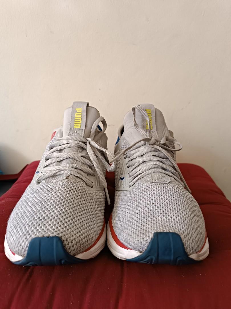 SEPATU PUMA ORIGINAL abu abu merah 41 / 26,5CM, Fesyen Pria, Sepatu ...