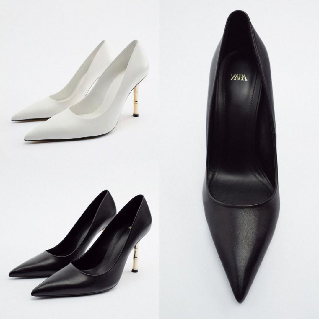 Sepatu Zara Pointed High Heels Shoes, Fesyen Wanita, Sepatu di Carousell
