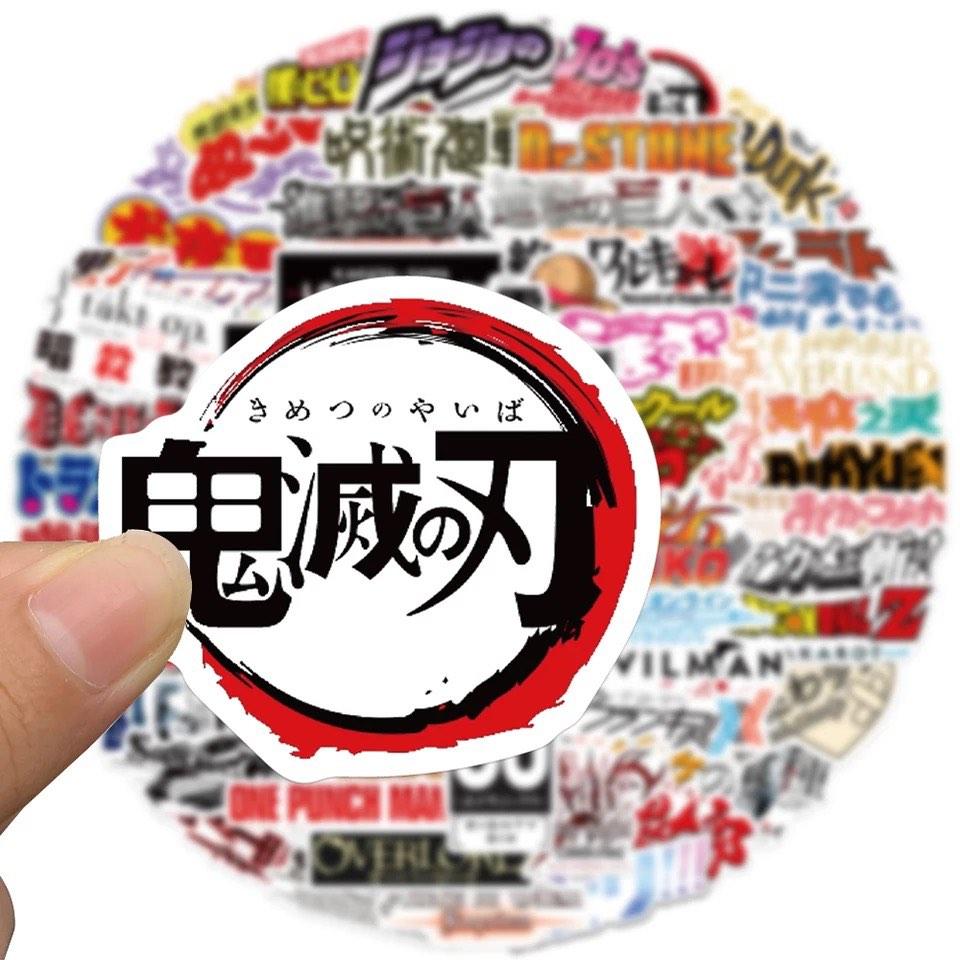(Stickers) 50pc Anime Opening Names Japanese Manga Logo 86 Jojo ...