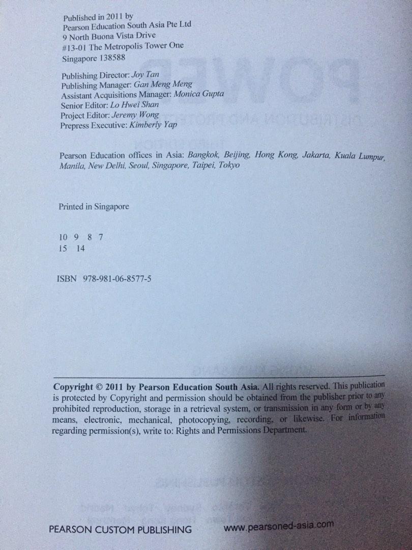 Singapore Poly Electrical Engineering Power Distribution & Protection ...