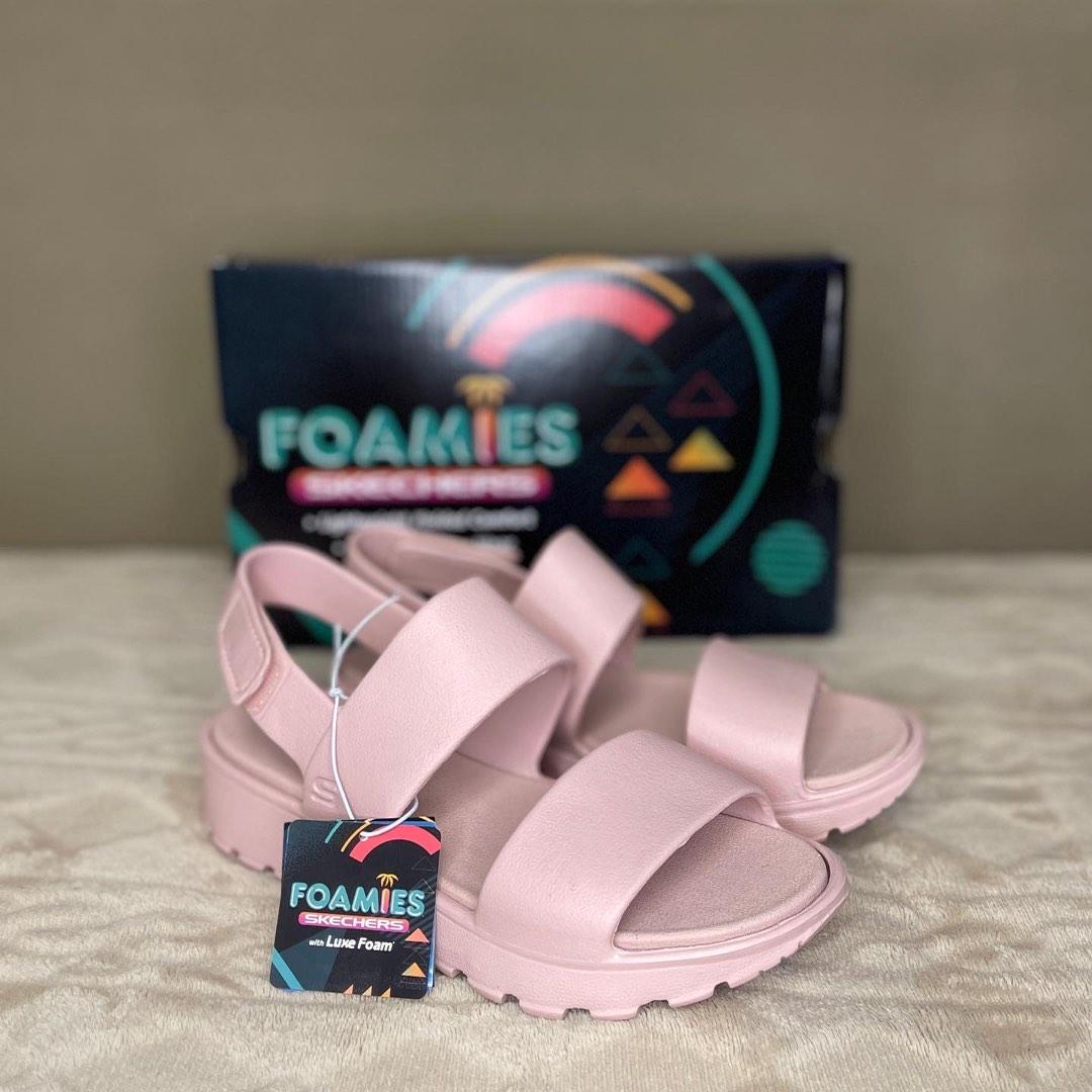 Skechers Foamies Blush, Women's Fashion, Footwear, Flats & Sandals on ...