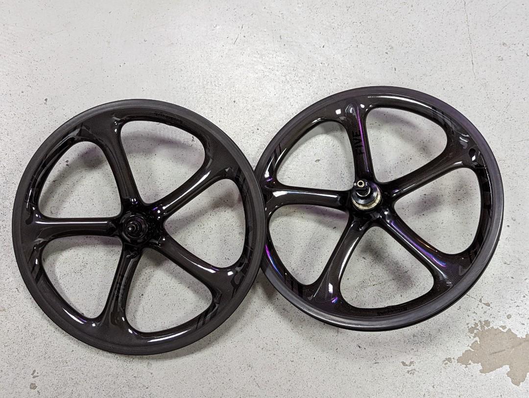 SMC 5 spoke carbon wheelset 2-4spd brompton, Sports Equipment, Bicycles ...