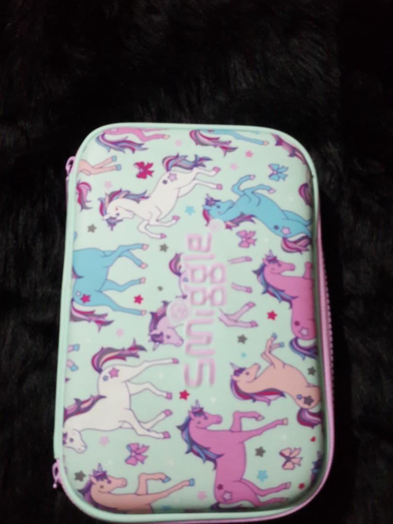 Smiggle unicorn hardtop pencil case set, Babies & Kids, Going Out ...