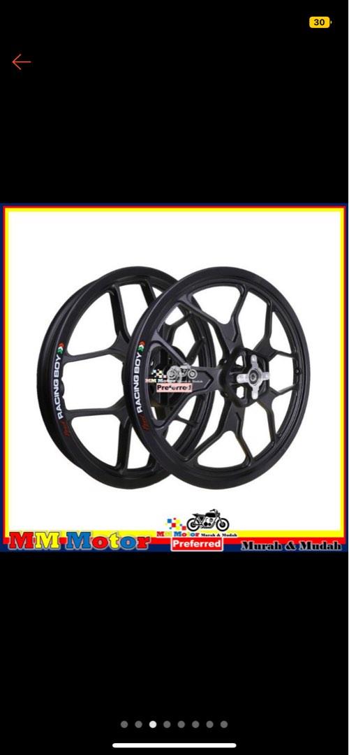 Sniper Y15zr Rim RCB SP550 Matt Black, Motorcycles, Motorcycle ...