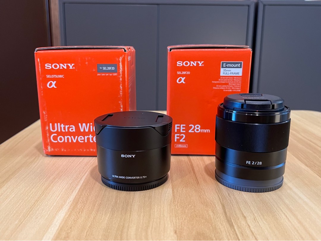 Sony 28mm f2 FE Lens + UWC, Photography, Lens & Kits on Carousell