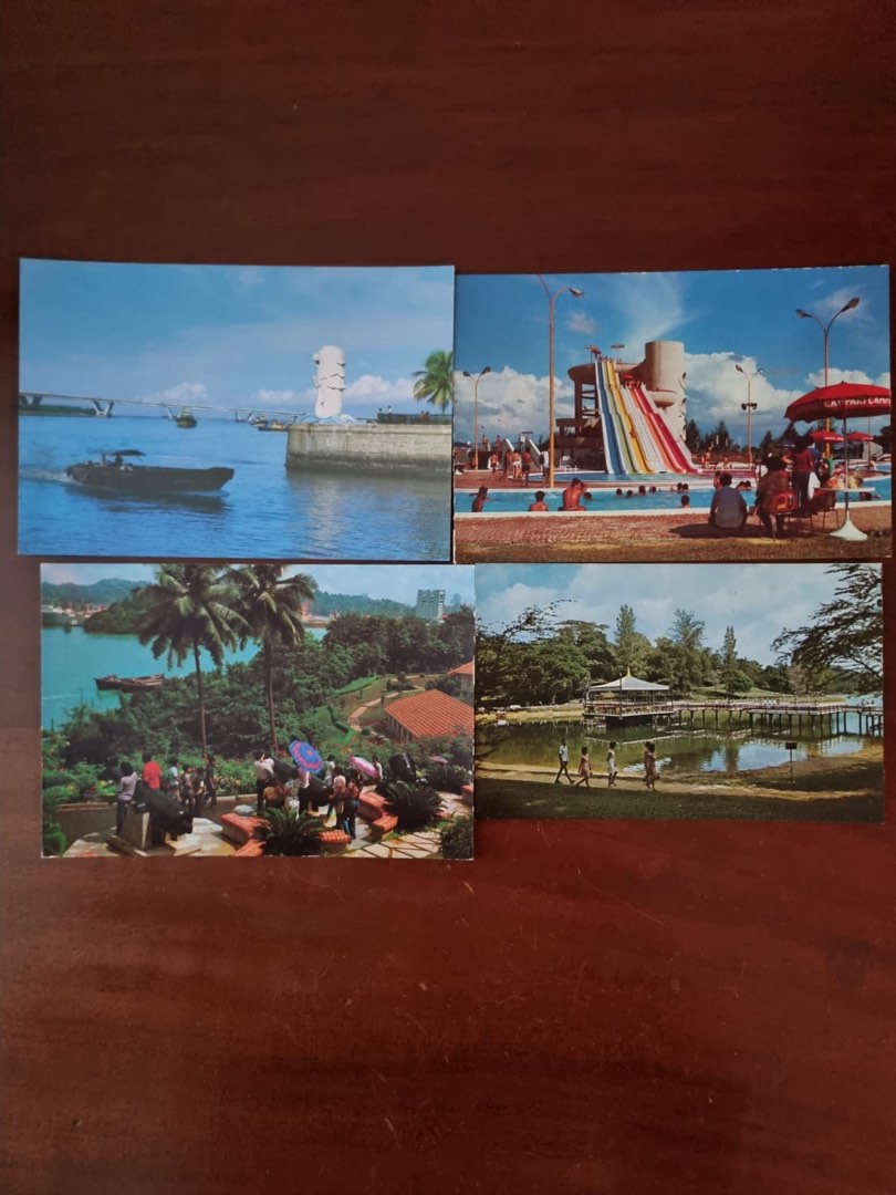 S&W postcards..new..a) Pan Island Expressway, Singapore River b) Big ...