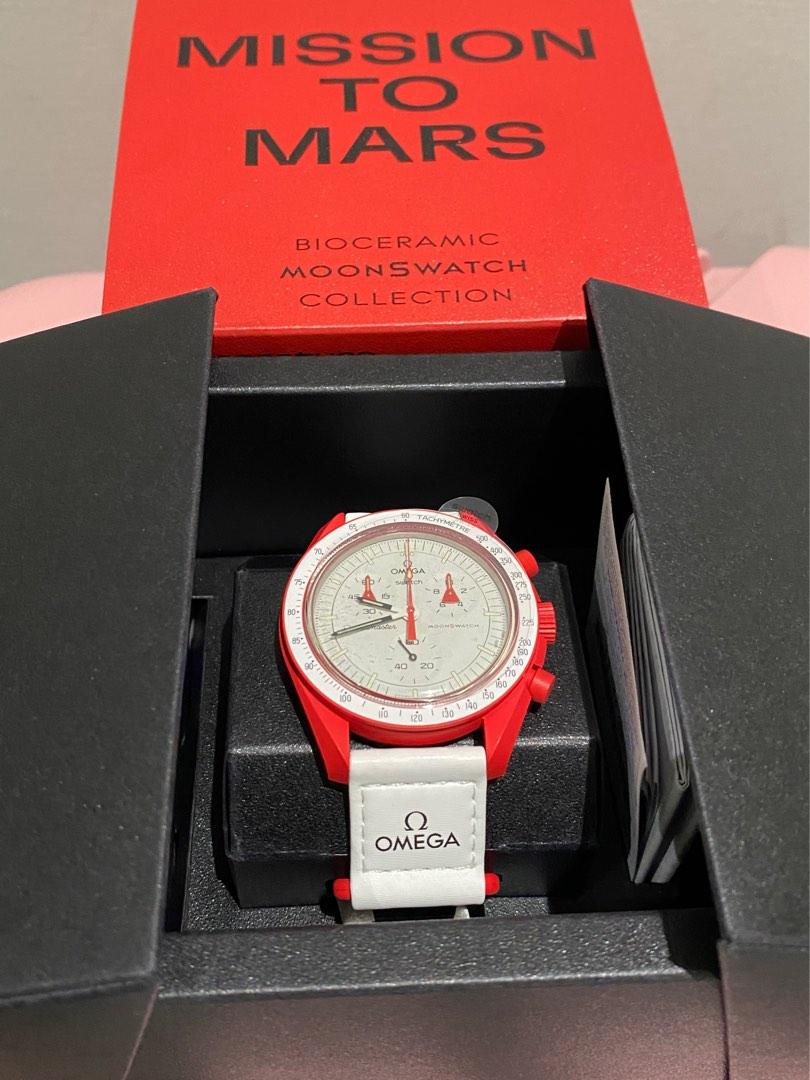Swatch Omega Mars and Saturn, Luxury, Watches on Carousell