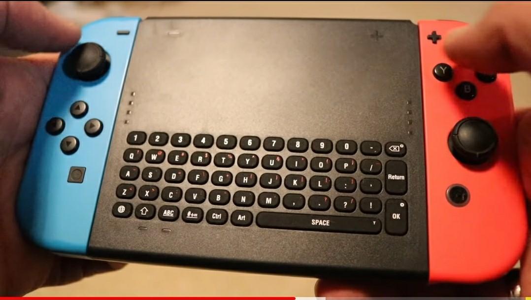 Switch NS 任天堂 (全新) 游戲 game 專用 無線 鍵盤 keyboard (動物森友會可以打中文/可以幫joycon叉電) 打字神器 叉電 2.4G 藍芽 動物森友會 ...