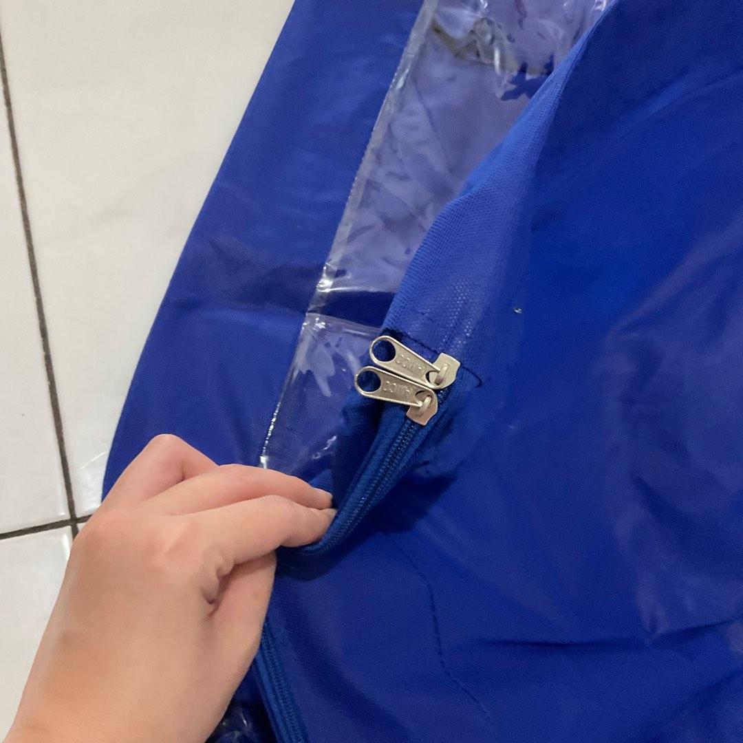 Tas besar serbaguna transparant transparan plastik kain biru jumbo xl ...