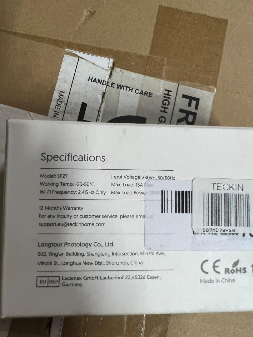 Teckin Smart Socket SP27 - 3 PACKS, TV & Home Appliances, Electrical ...