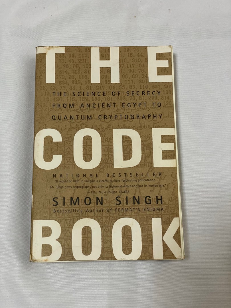 The Code Book Simon Singh book, Hobbies & Toys, Books & Magazines ...