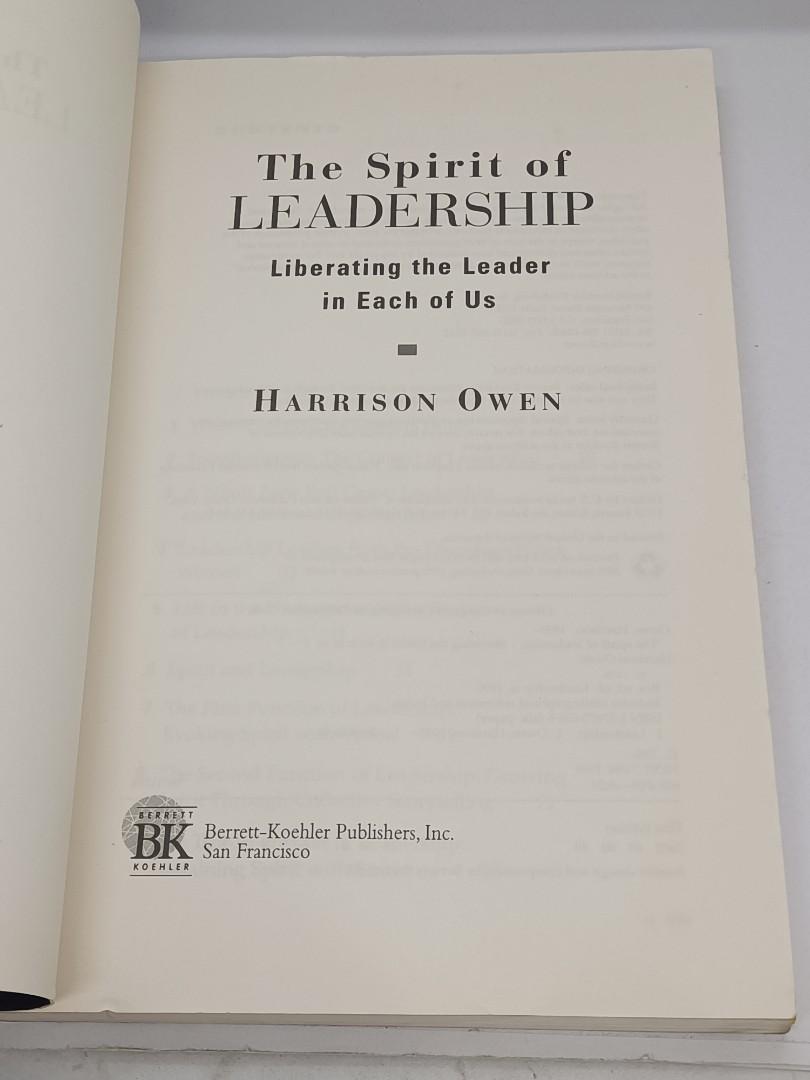 The Spirit of Leadership : Liberating The Leader in Each of Us, Hobbies ...
