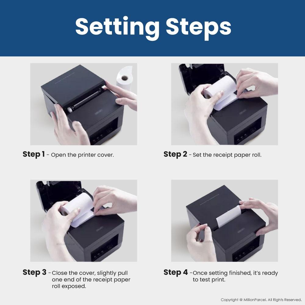 Thermal paper roll | Nets paper roll | Mini Bluetooth Printer Paper ...