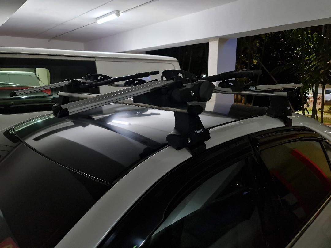 Thule car roof rack - sedan, Sports Equipment, Bicycles & Parts, Parts ...