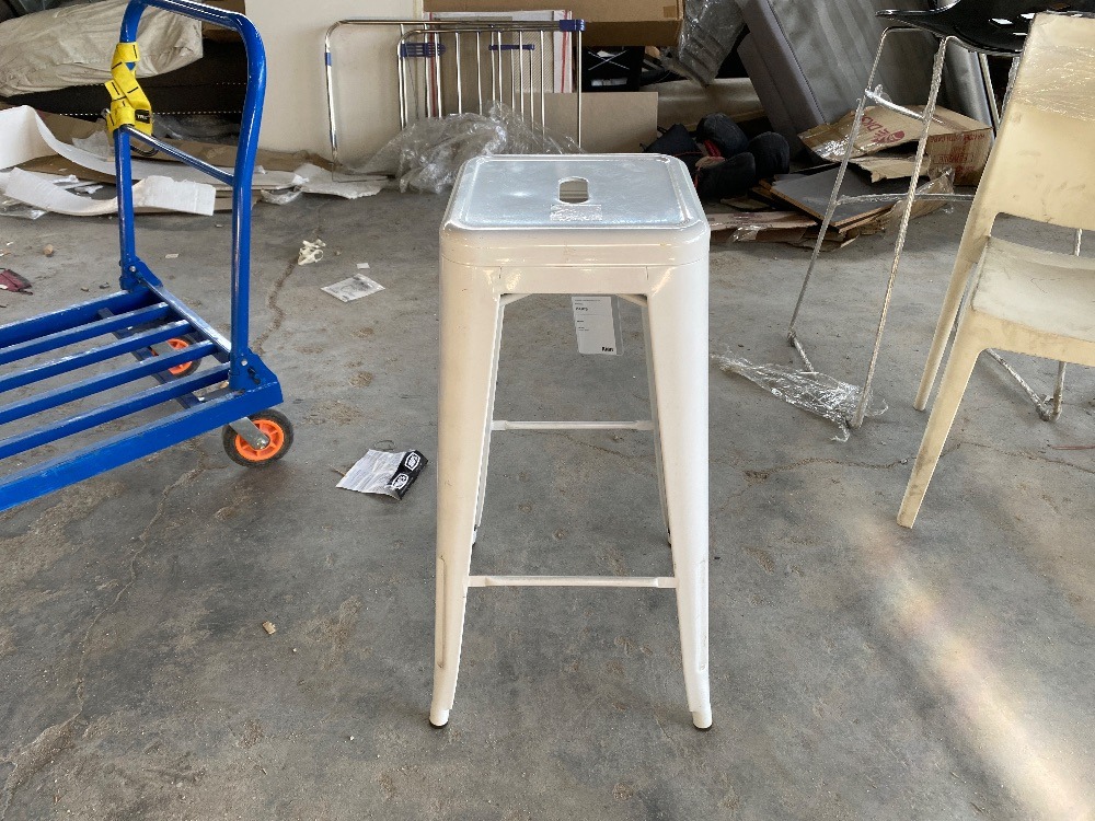 Tolix Counter Stool White Colour / Tolix Counter Stool Warna Putih ...