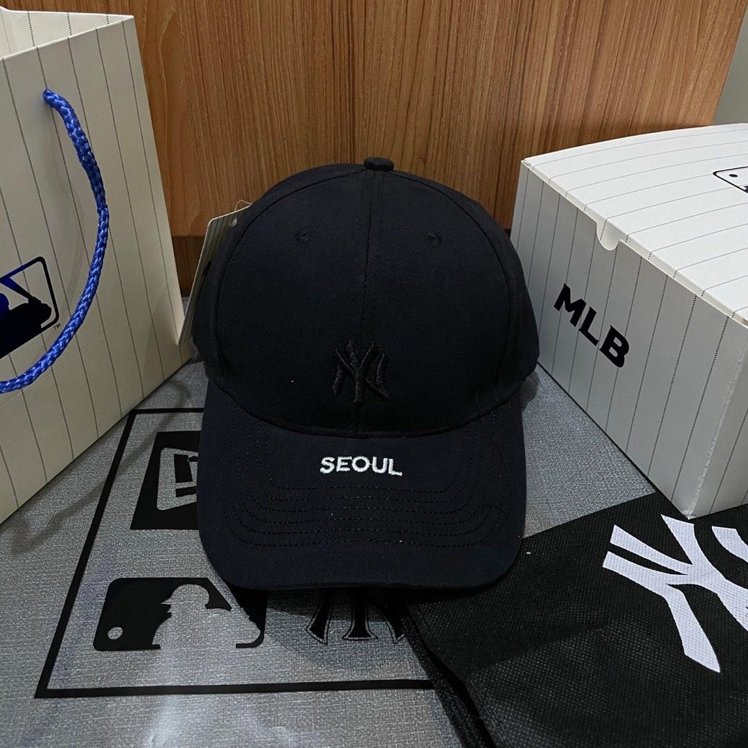 Topi MLB NY SEOUL, Fesyen Pria, Aksesoris, Topi di Carousell