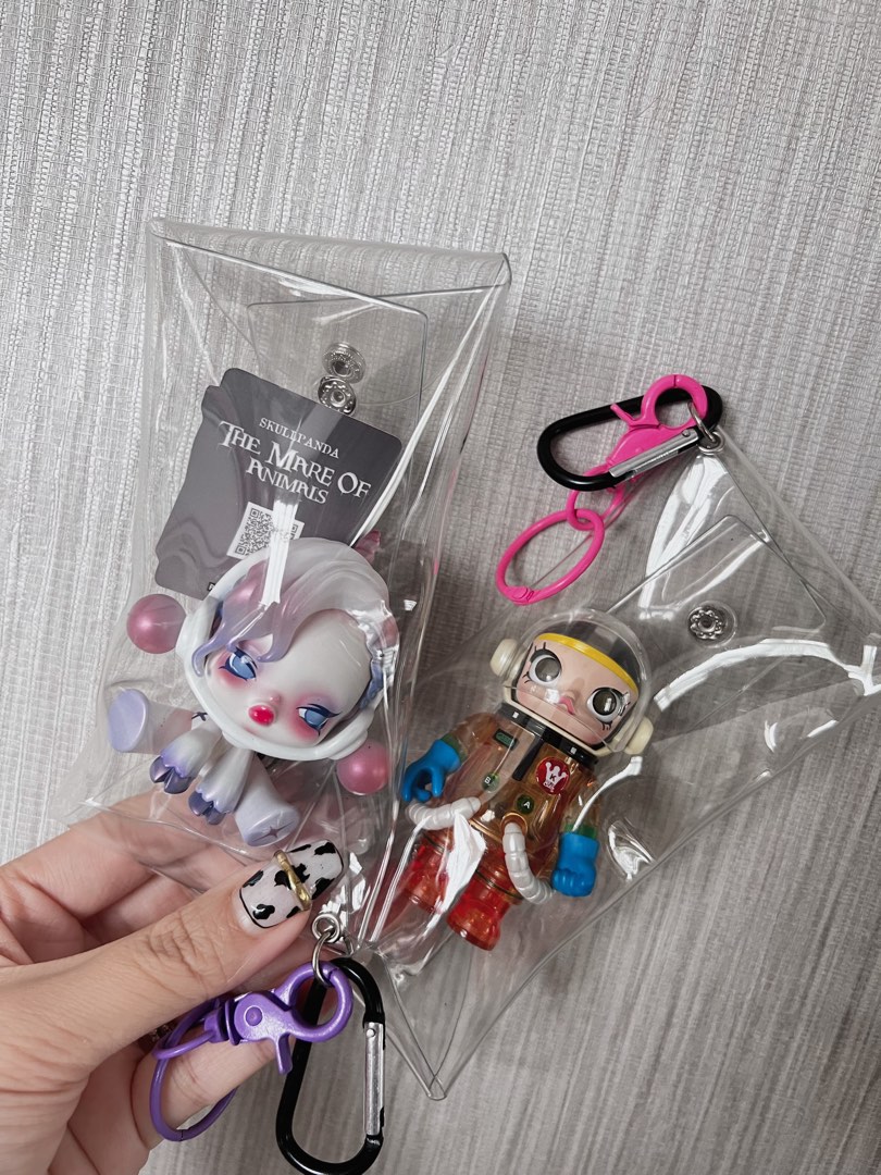 Transparent waterproof popmart /Molly/Labubu package case pouch DIY ...