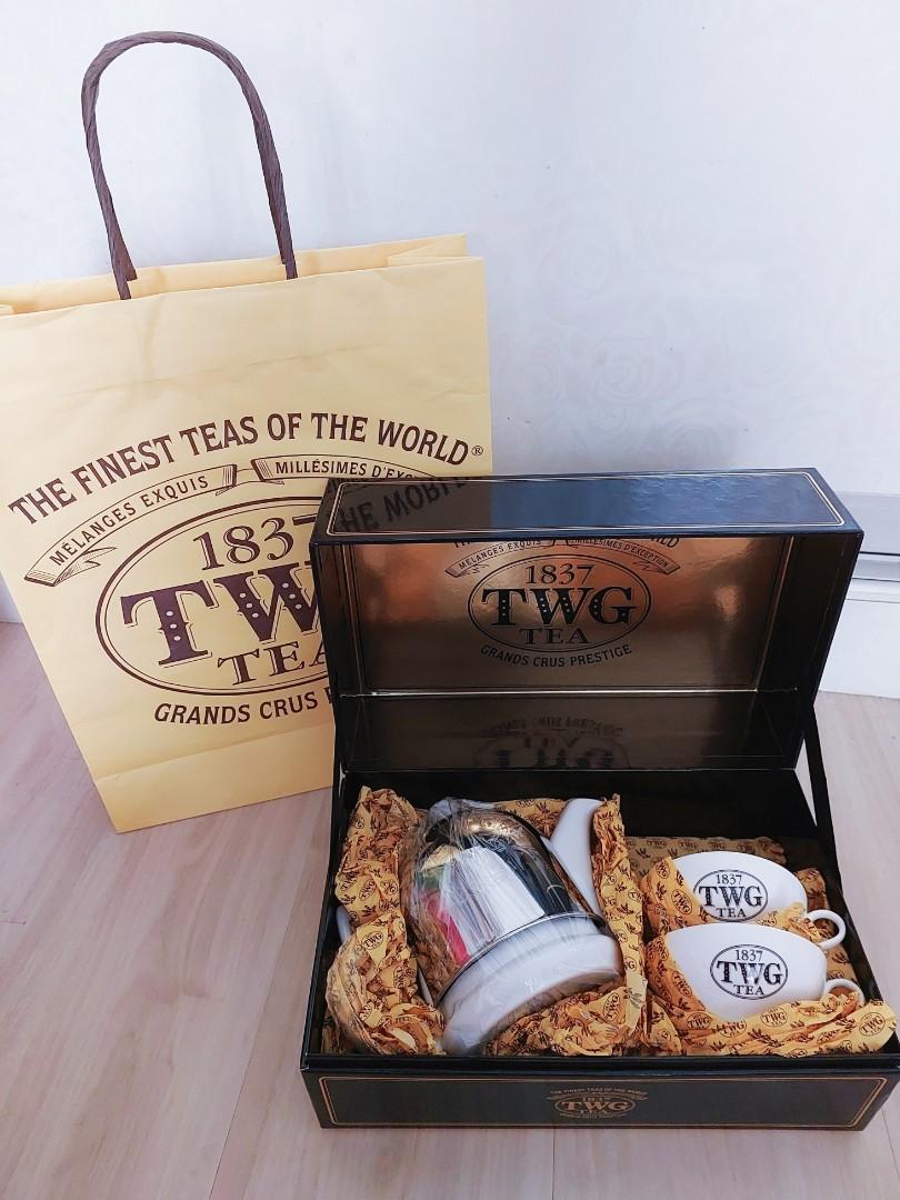 TWG Gift Set Dome Teapot Tea Teacup Saucer, Furniture & Home Living, Kitchenware & Tableware ...