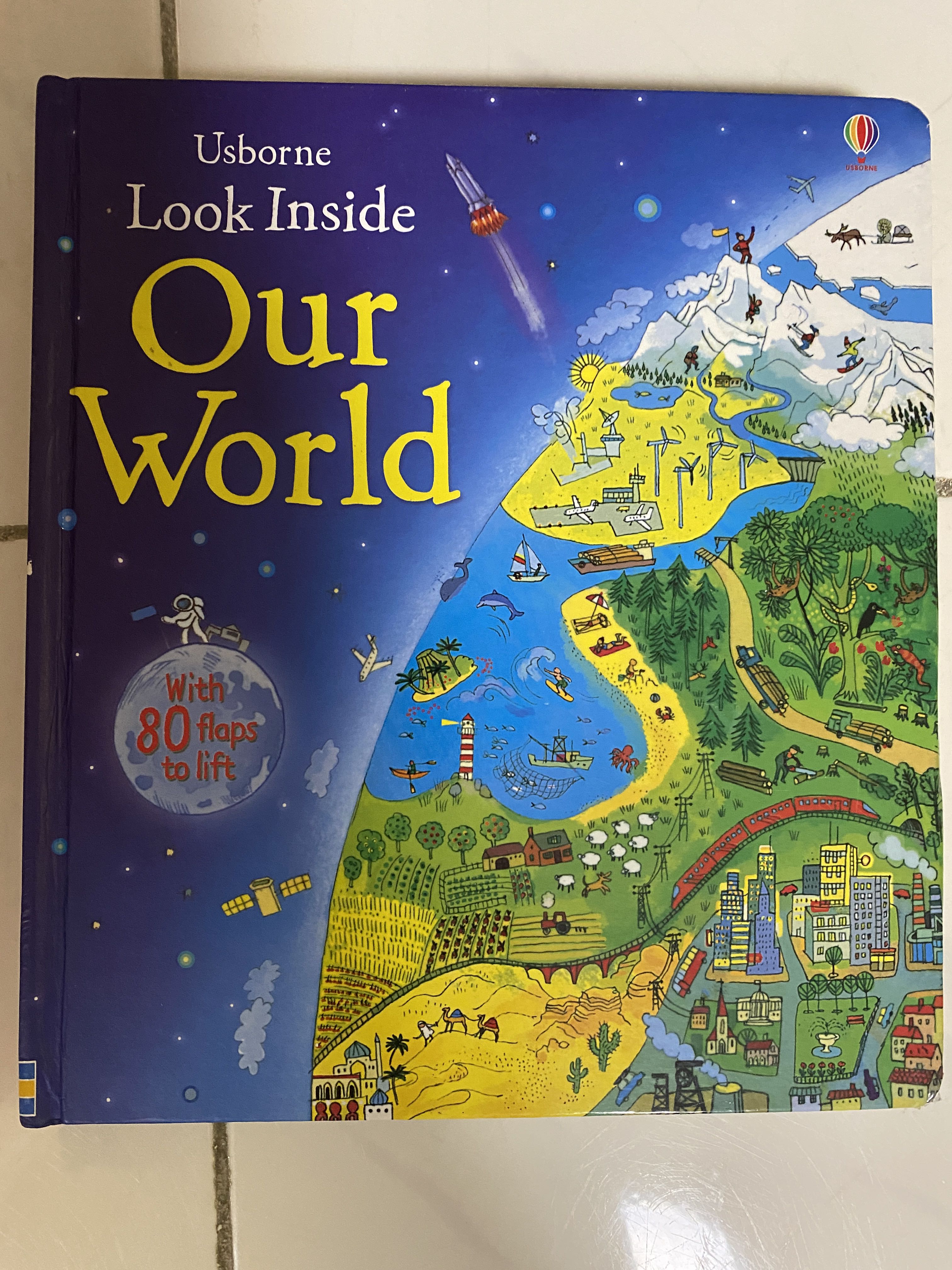 Usborne look inside our world, 興趣及遊戲, 書本 & 文具, 小朋友書 - Carousell