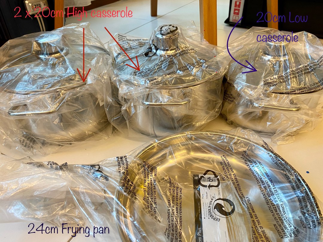 WMF stainless steel cookware, Furniture & Home Living, Kitchenware ...