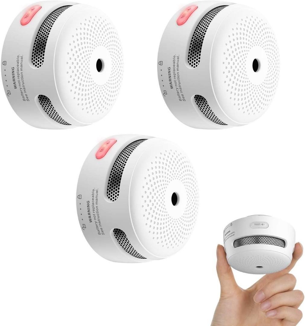 X-Sense Mini Smoke Detector, 10-Year Battery Photoelectric Fire Smoke ...