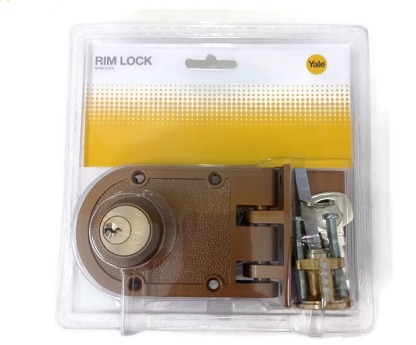 Yale Double Cylinder Rim Lock V198-1/4 GL (Gold Lacquer), Furniture ...