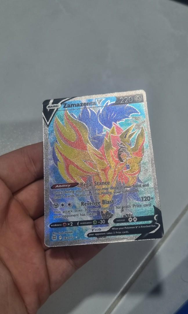 Zamazenta V Full Art Pokemon Tcg Ultra Rare Brilliant Stars