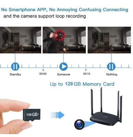 1080P Full HD WIFI Router Camera IP Mini Camera Motion Detection, 傢俬＆家居 ...